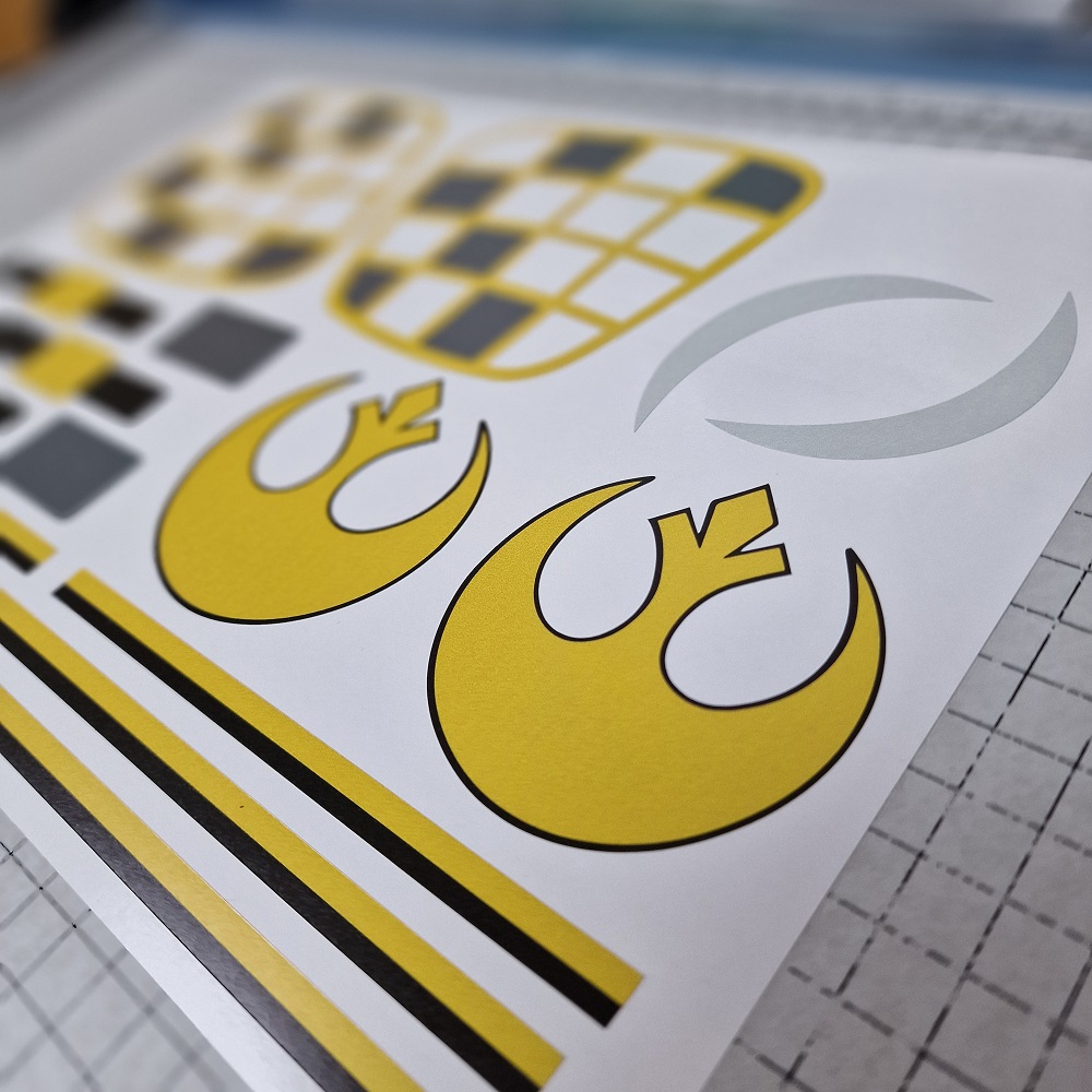 Helmet decal set - Star Wars 'Blue 7'