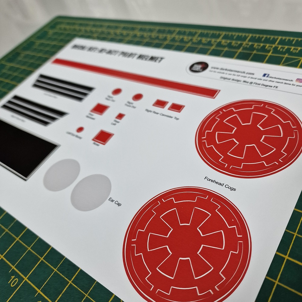 Helmet decal set - Star Wars AT-AT Pilot